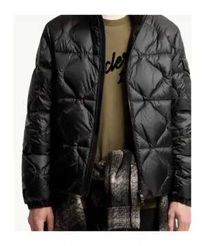 Moncler Asurel Geometric Quilted Short Down Jacket