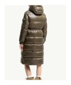 Moncler Cavettaz Hooded Long Down Jacket