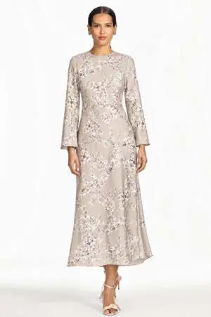 Sachin & Babi Tyra Floral Empire Waist Dress - Frosted Sakura