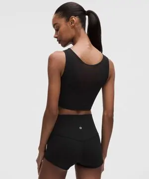 Lululemon Bend This Mesh Bandeau And V-neck Bra - Black