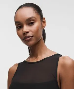 Lululemon Bend This Mesh Bandeau And V-neck Bra - Black