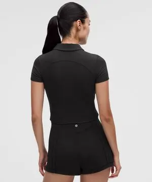 Lululemon Button-up Collared Short-sleeve Shirt - Black