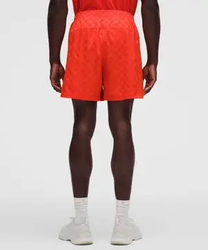 Lululemon Checkerboard Satin Linerless Gym Short 7