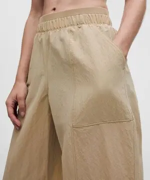 Lululemon Crinkle Nylon Mid-rise Barrel-leg Pant - Rumble Crumble