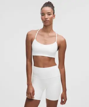 Lululemon Flow Y Bra Light Support, A/b Cup - White