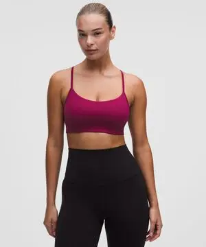 Lululemon Flow Y Bra Light Support, C/d Cup - Raspberry Rave