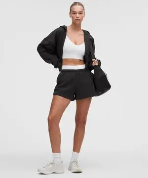Lululemon French Terry Mid-rise Short 3.5" Black