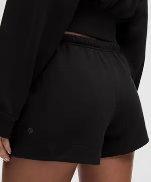 Lululemon French Terry Mid-rise 3.5" Short - Black