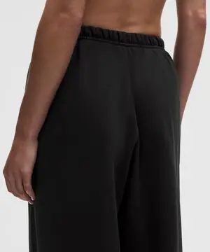Lululemon French Terry Mid-rise Wide-leg Pant - Black