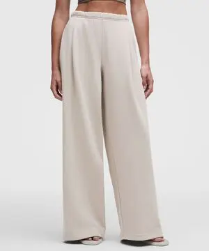 Lululemon French Terry Mid-rise Wide-leg Pants - Downtown Tan