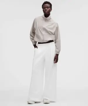 Lululemon French Terry Mid-rise Wide-leg Pant White