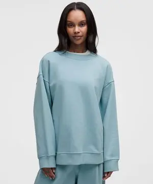 Lululemon French Terry Oversized Crew - Seafoam