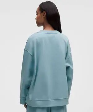 Lululemon French Terry Oversized Crew - Seafoam