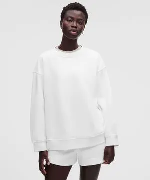 Lululemon French Terry Oversized Crew White