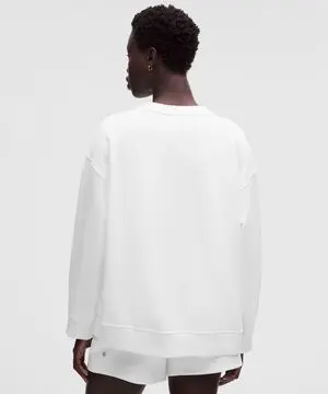 Lululemon French Terry Oversized Crewneck Sweatshirt - White