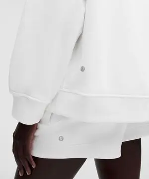 Lululemon French Terry Oversized Crewneck Sweatshirt - White