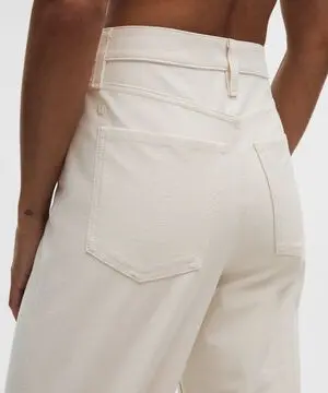 Lululemon Easyfive High-rise Subtle-flare Pant - Light Ivory