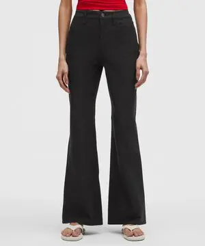 Lululemon Easyfive High-rise Subtle-flare Pant - Black