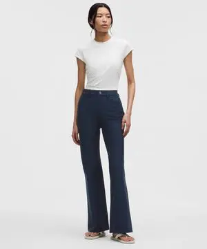 Lululemon Easyfive High-rise Subtle-flare Pant - True Navy