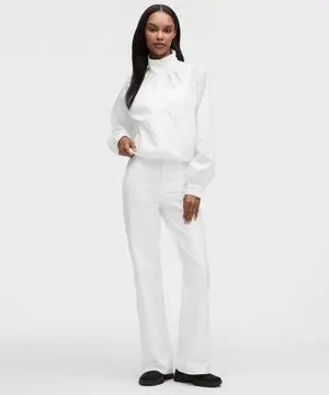 Lululemon Easyfive High-rise Subtle-flare Pant - White