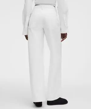 Lululemon Easy Five Low-rise Classic Wide-leg Pant - White