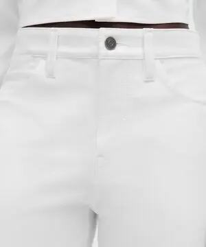 Lululemon Easy Five Low-rise Classic Wide-leg Pant - White