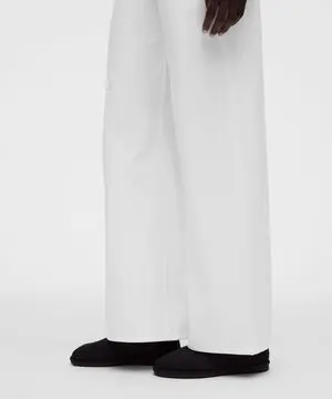 Lululemon Easy Five Low-rise Classic Wide-leg Pant - White