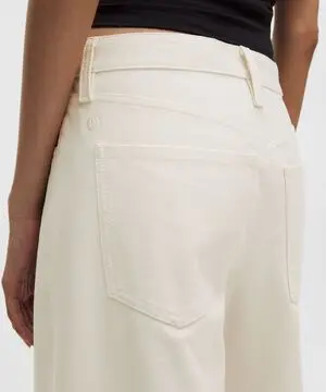 Lululemon Easyfive Low-rise Classic Wide-leg Pant - Light Ivory