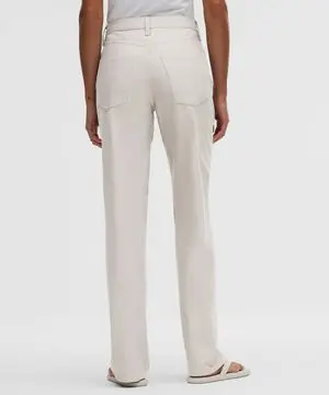 Lululemon Easy Five Mid-rise Relaxed-straight Pant - Downtown Tan