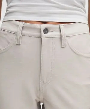 Lululemon Easy Five Mid-rise Relaxed-straight Pant - Downtown Tan