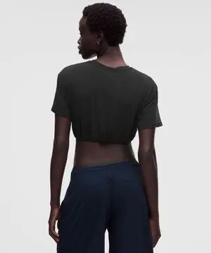 Lululemon Jersey Training Super-cropped T-shirt - Black