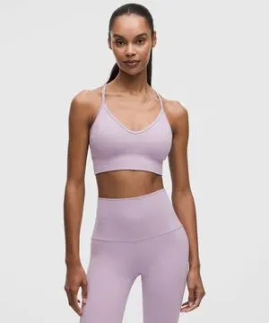 Lululemon Ebb To Street Bra Lilac Play