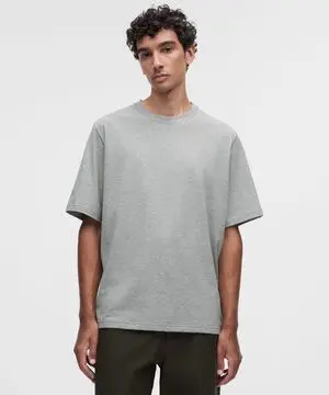 Lululemon Everyday Cotton Blend Relaxed T-shirt - Heathered Core Medium Grey
