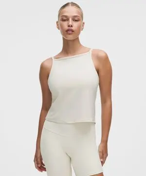 Lululemon Focuser 2-in-1 Tank Top - Light Ivory