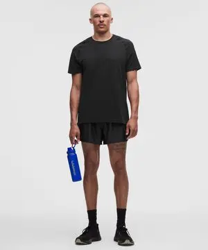 Lululemon Mesh Gym Linerless Short 4" Black