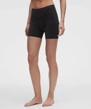 Lululemon Nulu Added Absorbency Extra-high-rise Shortie Underwear 5" Black