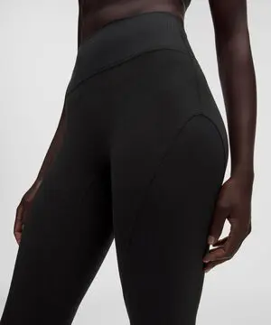 Lululemon Nulu And Mesh No-line High-rise Studio Tight 25 - Black