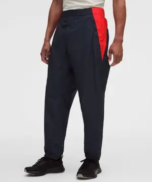 Lululemon Nylon Relaxed Track Pant - True Navy/cherry Ember