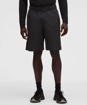 Lululemon Nylon Relaxed Track Short 9 - Black/graphite Grey