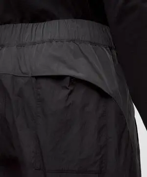 Lululemon Nylon Relaxed Track Short 9 - Black/graphite Grey