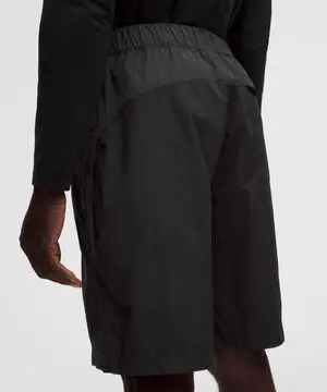Lululemon Nylon Relaxed Track Short 9 - Black/graphite Grey
