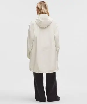 Lululemon Oversized Cocoon Rain Coat - Light Ivory