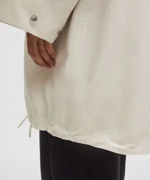 Lululemon Oversized Cocoon Rain Coat - Light Ivory
