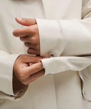 Lululemon Oversized Cocoon Rain Coat - Light Ivory