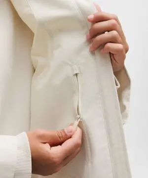 Lululemon Oversized Cocoon Rain Coat - Light Ivory