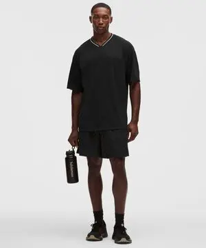 Lululemon Relaxed Fit Collared Mesh Training Shirt - Black