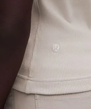 Lululemon Ribbed Cotton-blend Tank Top - Downtown Tan