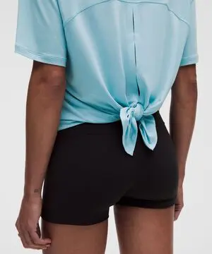 Lululemon Silkyappeal Tie-back Short-sleeve Shirt - Seafoam