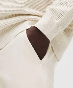 Lululemon Slacker Slim-straight Trouser 34l - Light Ivory