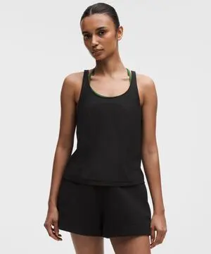 Lululemon Stretch Mesh Relaxed-fit Tank Top - Black